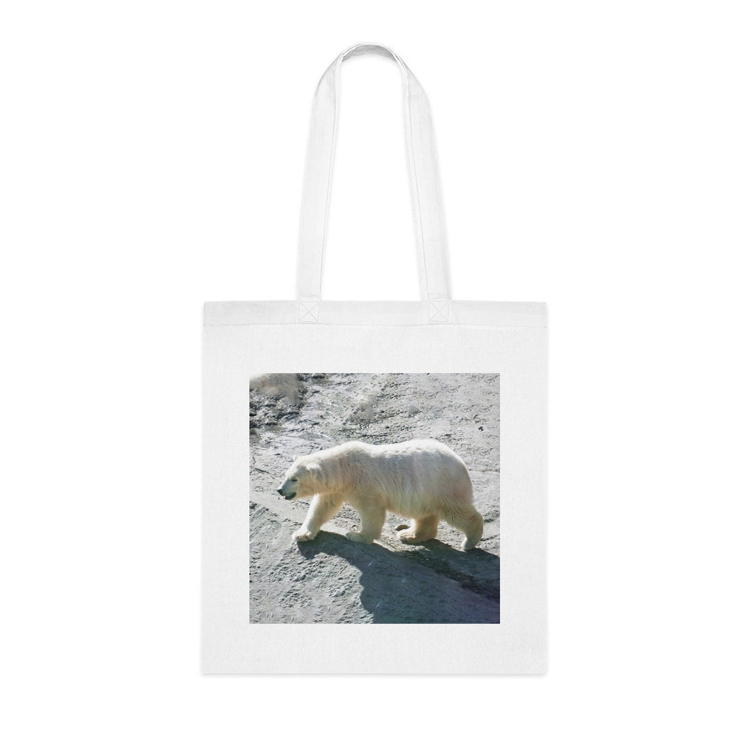 Polar Bear Tote Bag, Polar Bear Gift, Polar Bear Shoulder Bag, Polar ...