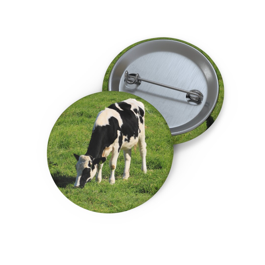 Cow Pin, Cow Button, Button Set, Lapel Pin, Hat Pin, Enamel Pins, Lapel ...