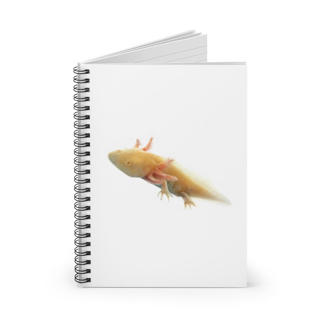 Axolotl Notebook Axolotl Journal Ruled Line Pages Gift - Etsy