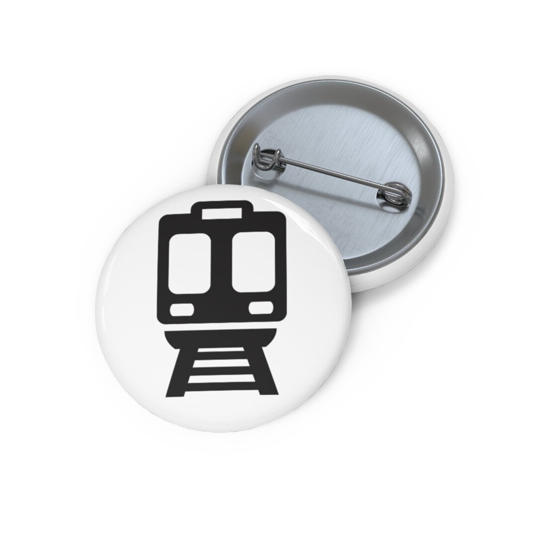 Train Pin, Train Button, Button Set, Lapel Pin, Hat Pin, Enamel Pins ...