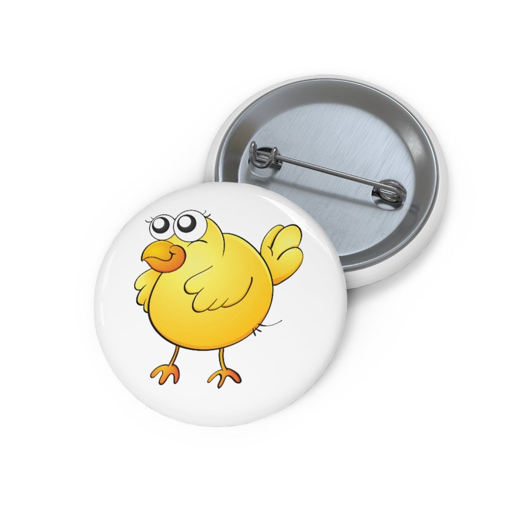 Canary Pin, Canary Button, Button Set, Lapel Pin, Hat Pin, Enamel Pins ...