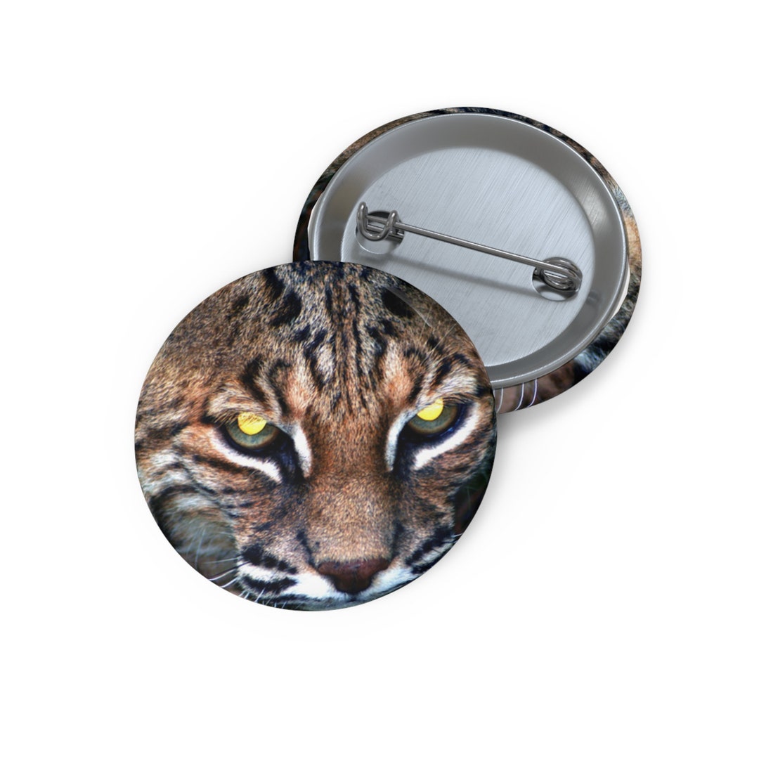 Bobcat Pin, Bobcat Button, Bobcat Button Set, Lapel Pin, Hat Pin ...