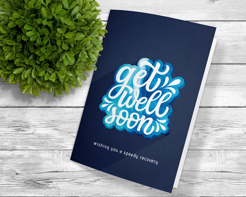 Get Well Card Printable Get Well Card Downloadable Get Well | Etsy