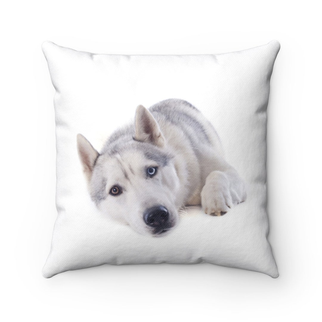 Siberian Husky Pillow - Siberian Husky Throw Pillow - Custom Throw ...