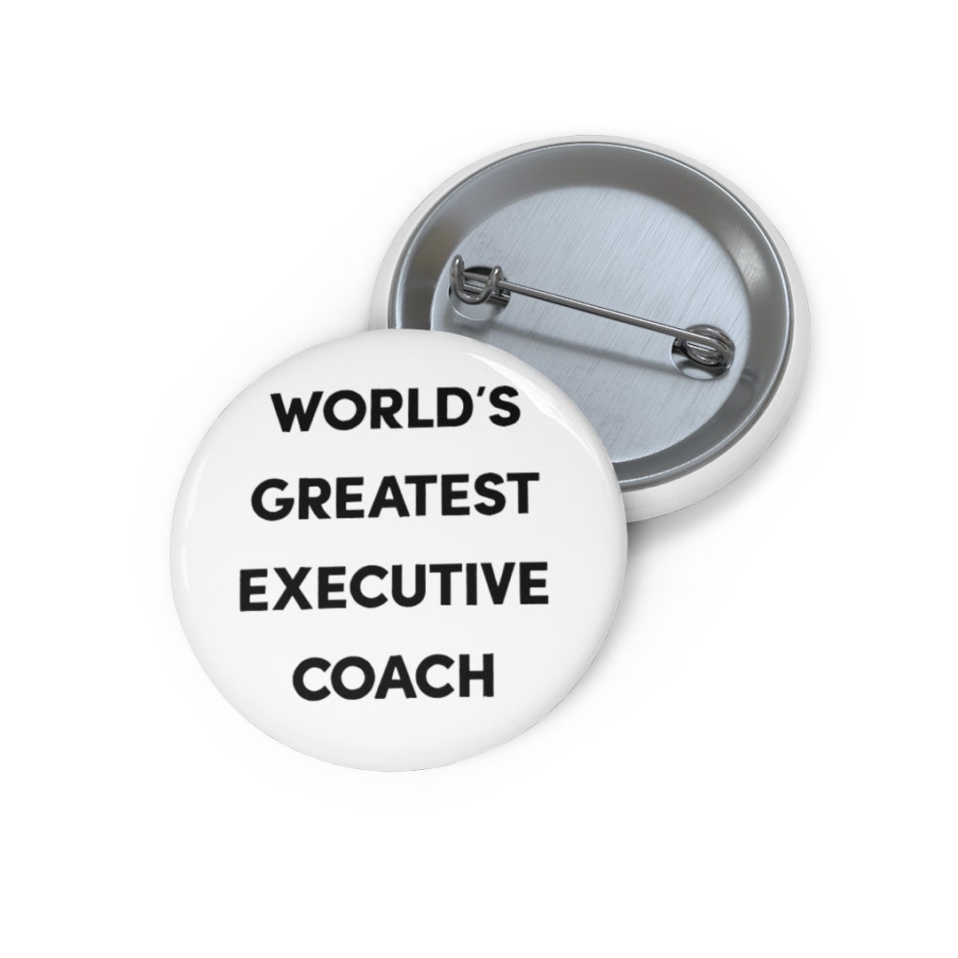 Executive Coach Pin, Executive Coach Button, Button Set, Lapel Pin, Hat ...
