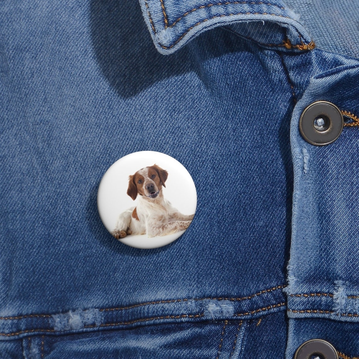 Brittany Spaniel Pin, Brittany Spaniel Button, Button Set, Lapel Pin ...
