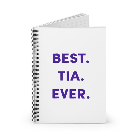 Best Tia Ever Notebook Best Tia Ever Journal Ruled Line - Etsy