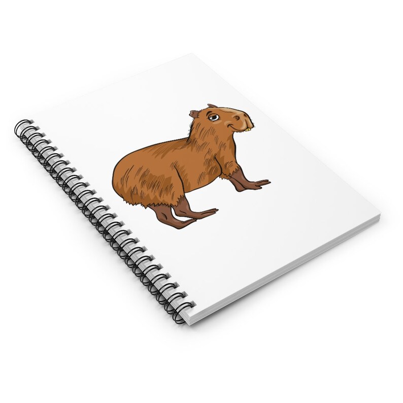 Capybara Animal Cartoon Notebook Capybara Animal Cartoon - Etsy