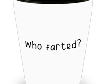 Unicorn Farting Shot Glasses I Fart Rainbows Novelty Birthday Gift Idea ...