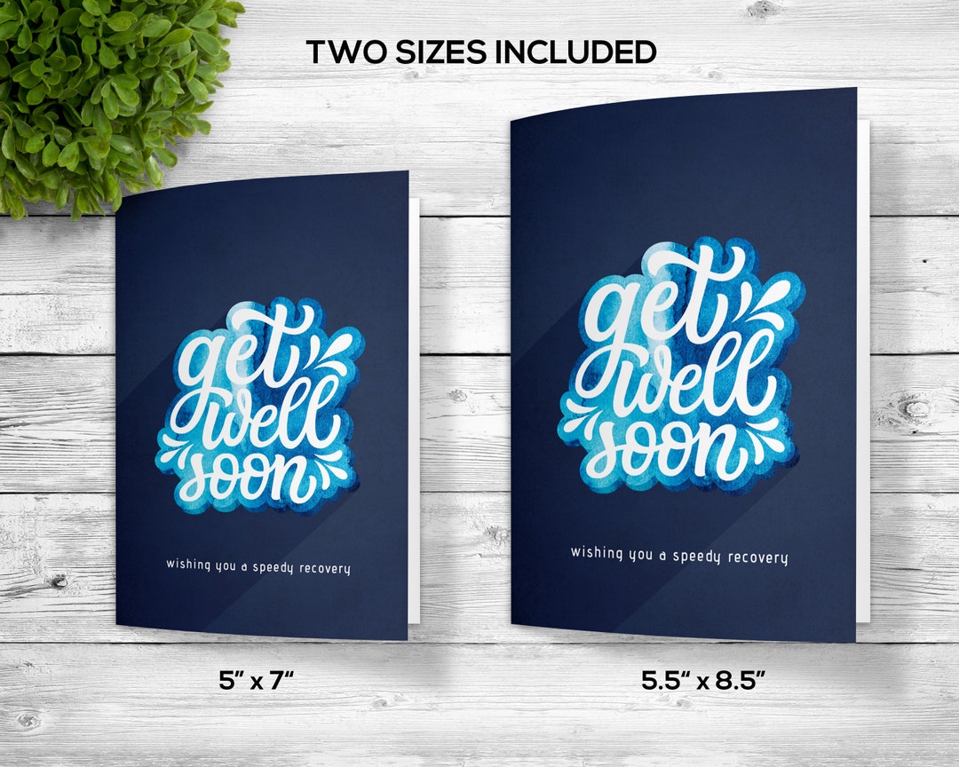 Get Well Card Printable Get Well Card Downloadable Get Well - Etsy