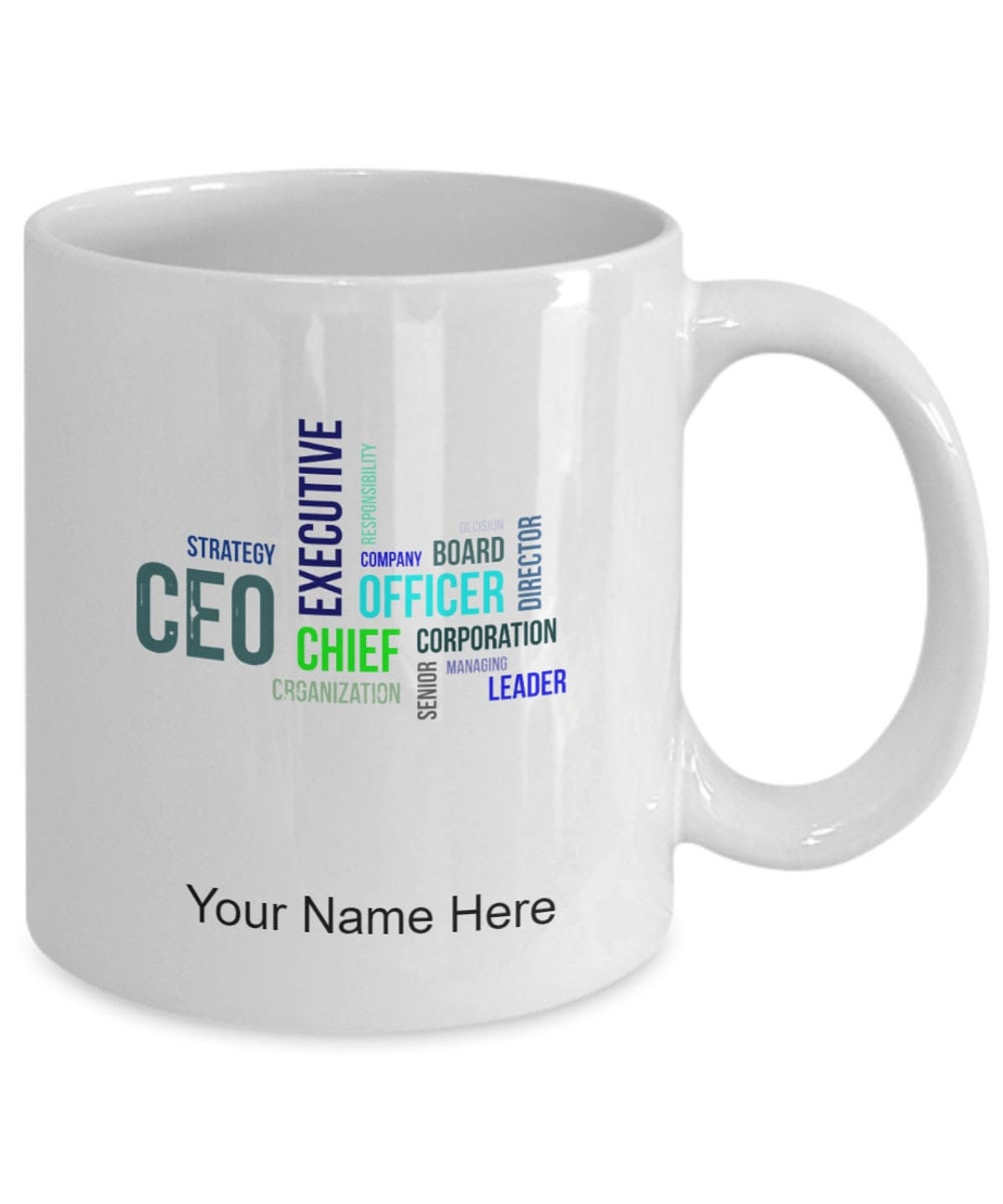 Personalized Word-cloud Mug, Word-cloud Coffee Cup, Word-cloud Gift ...