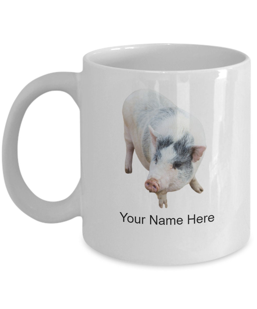 Personalized Pig Mug Coffee Cup for Pig Lovers Idea Custom Pig - Etsy ...