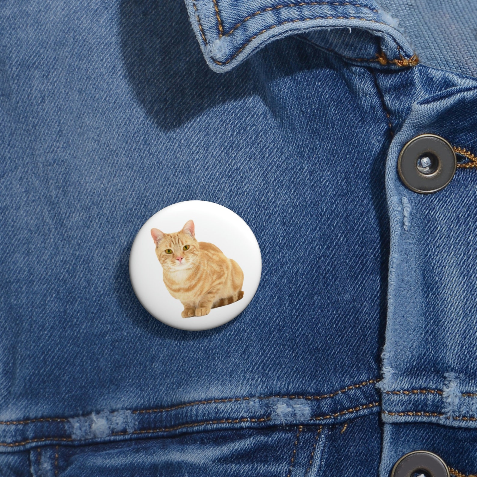 Orange Tabby Cat Pin, Orange Tabby Cat Button, Pet Gift Idea, Gift for ...