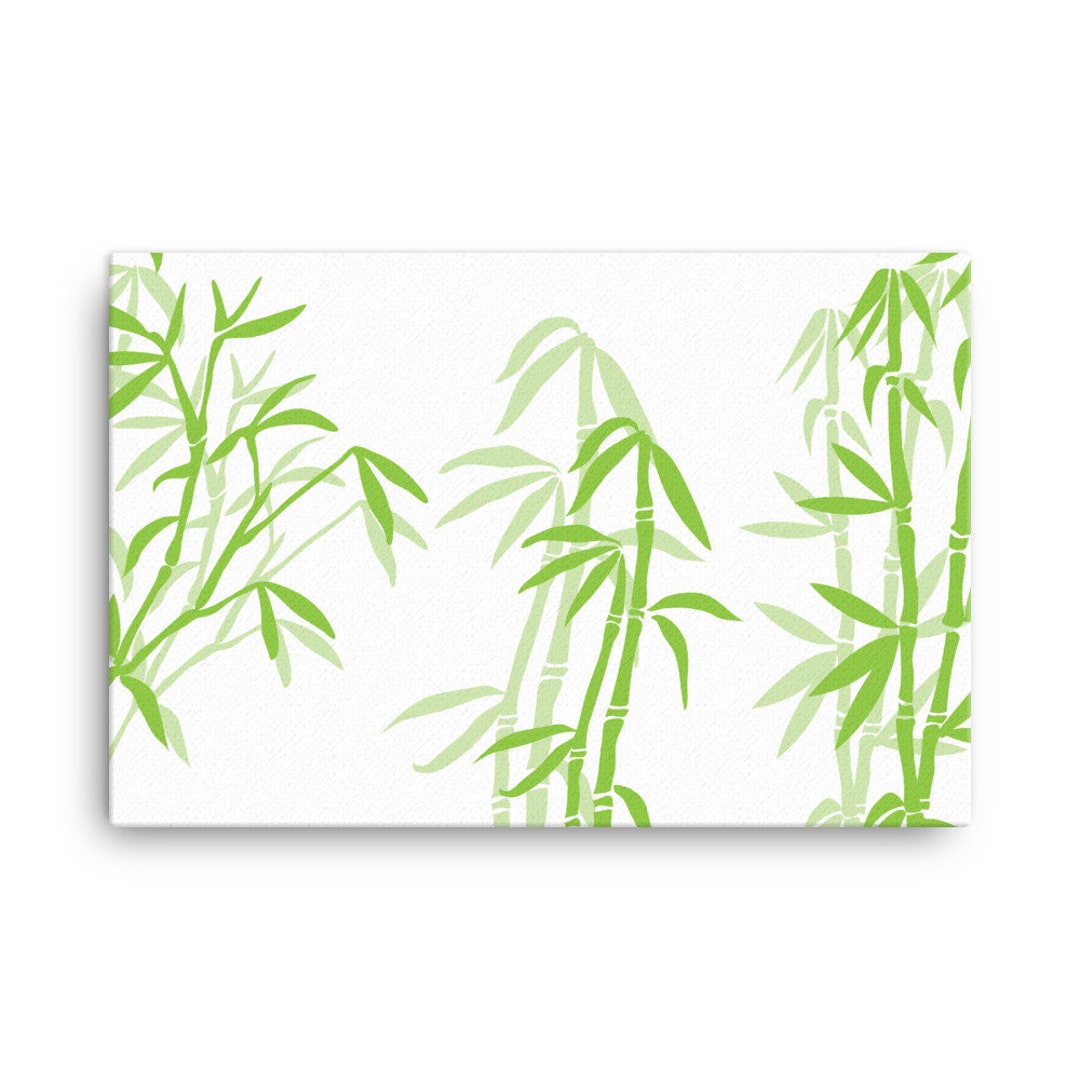 Vector Bamboo Canvas Vector Bamboo Wall Canvas Print Vector - Etsy