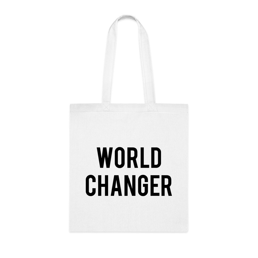 World Changer Tote Bag, World Changer Gift, World Changer Shoulder Bag ...