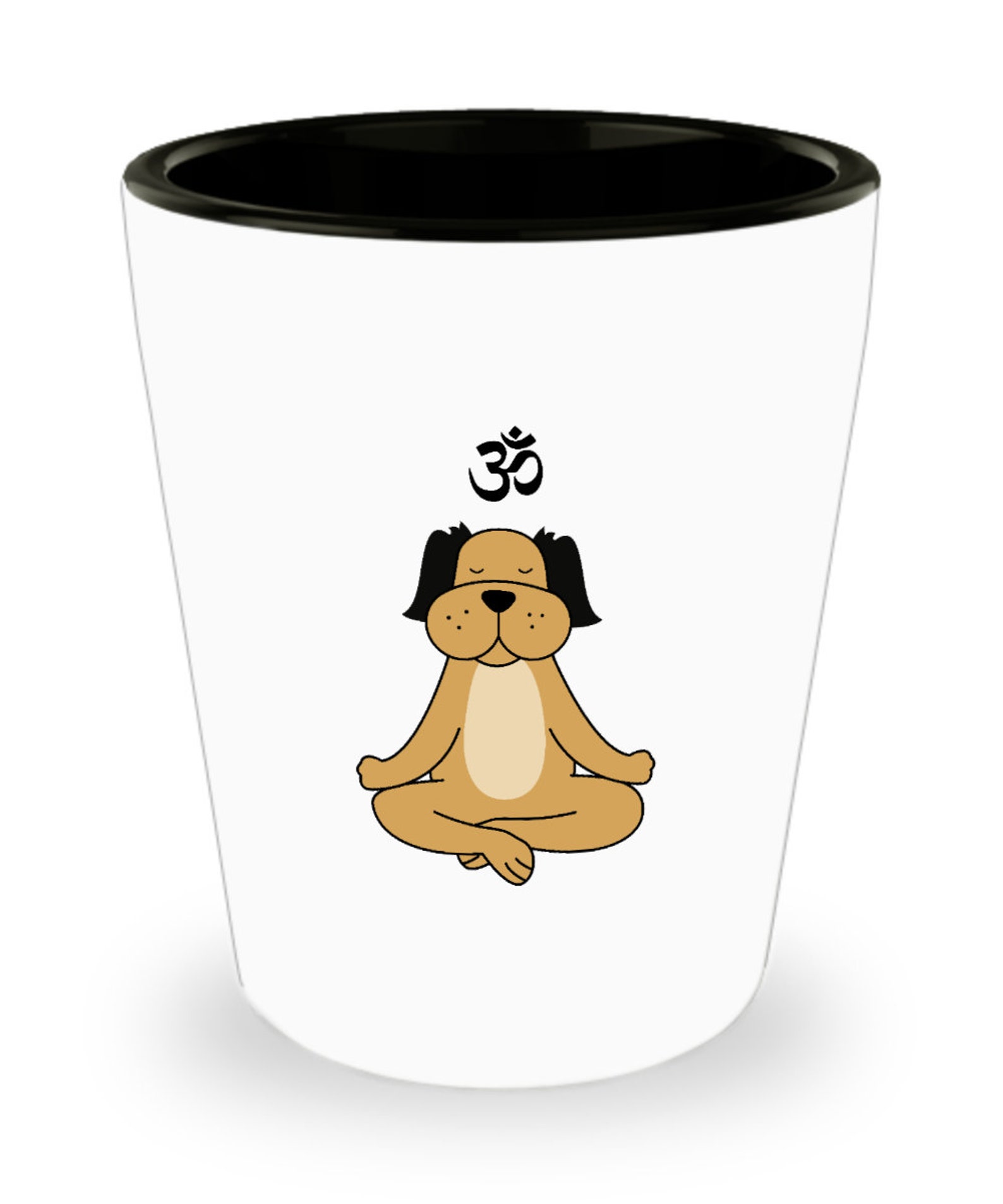 Dog Shot Glass, Dog Parent Gift, Gift From Dog, Meditation Yoga Gift ...