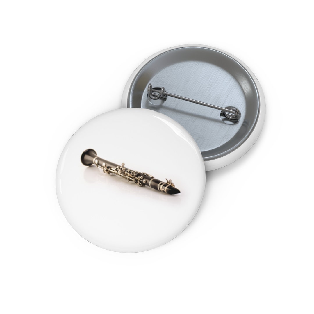 Black Clarinet Pin, Clarinet Button, Button Set, Lapel Pin, Hat Pin ...