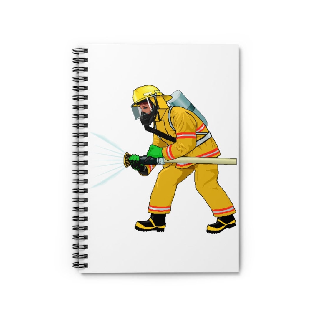Fireman Notebook Fireman Journal Ruled Line Pages Gift - Etsy
