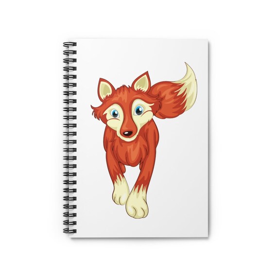 Fox Notebook Fox Journal Ruled Line Pages Gift Idea - Etsy