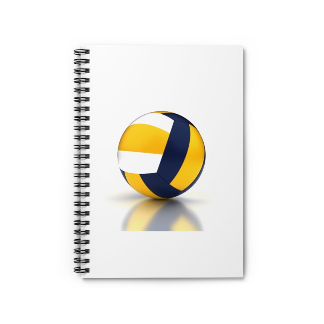 Volleyball Notebook Volleyball Journal Ruled Line Pages Gift Idea ...