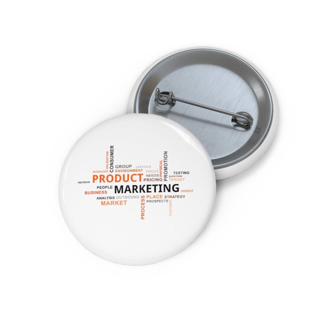 Produktmarketing Pin, Produktmarketing Button, Button Set, Anstecknadel ...