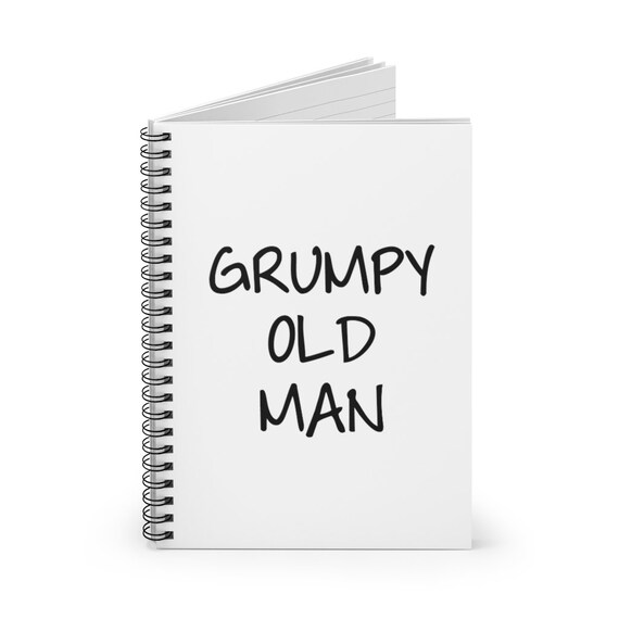 GRUMPY Notebook GRUMPY Journal Ruled Line Pages Gift | Etsy