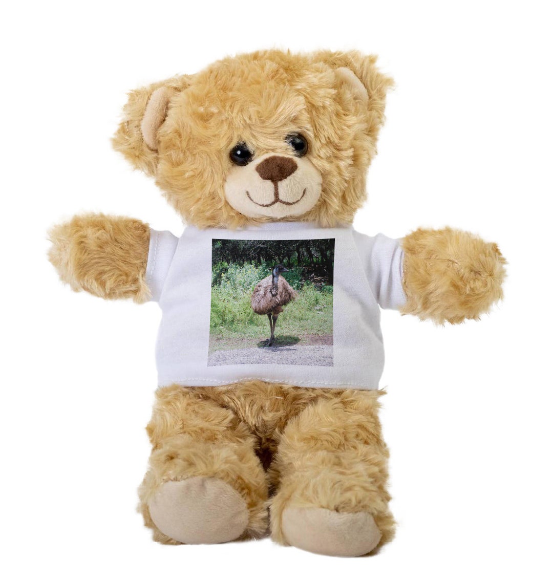 Emu Teddy Bear, Gift Stuffed Animal, Plush Teddy Bear With Tee ...