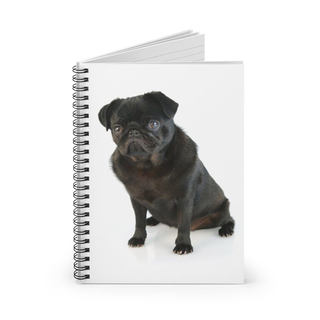 Pug Notebook Pug Journal Ruled Line Pages Gift Idea | Etsy UK