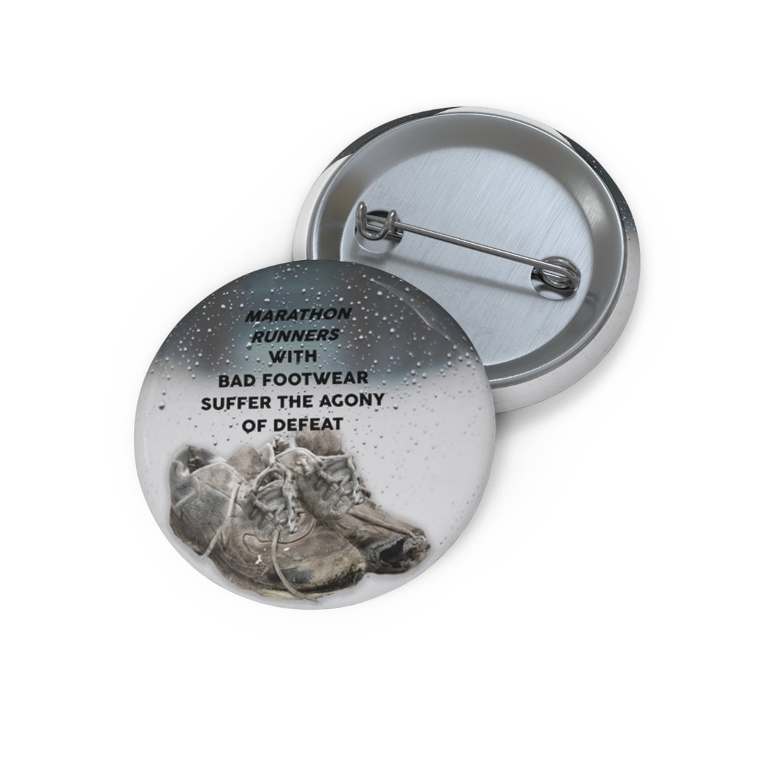 Marathon Runners Pin, Marathon Runners Button, Button Set, Lapel Pin ...
