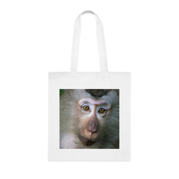 Macaque Monkey Tote Bag Macaque Monkey Tote Gift Macaque - Etsy