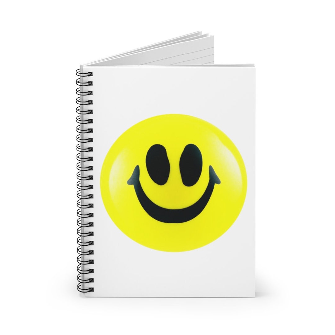 Smiley Notebook Smiley Journal Ruled Line Pages Gift - Etsy