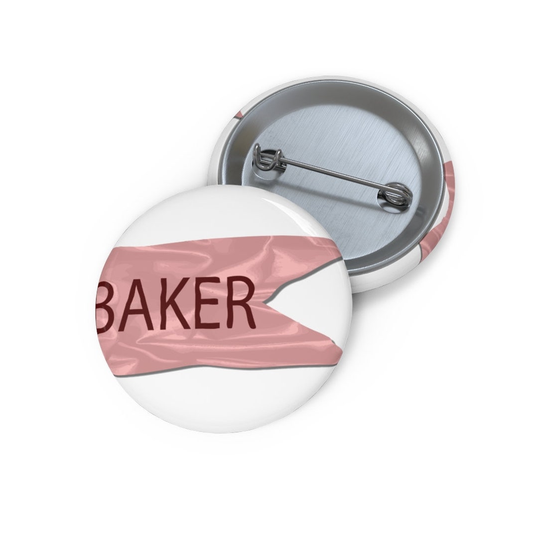 Baker Silk Flag Pin, Baker Silk Flag Button, Button Set, Lapel Pin, Hat ...
