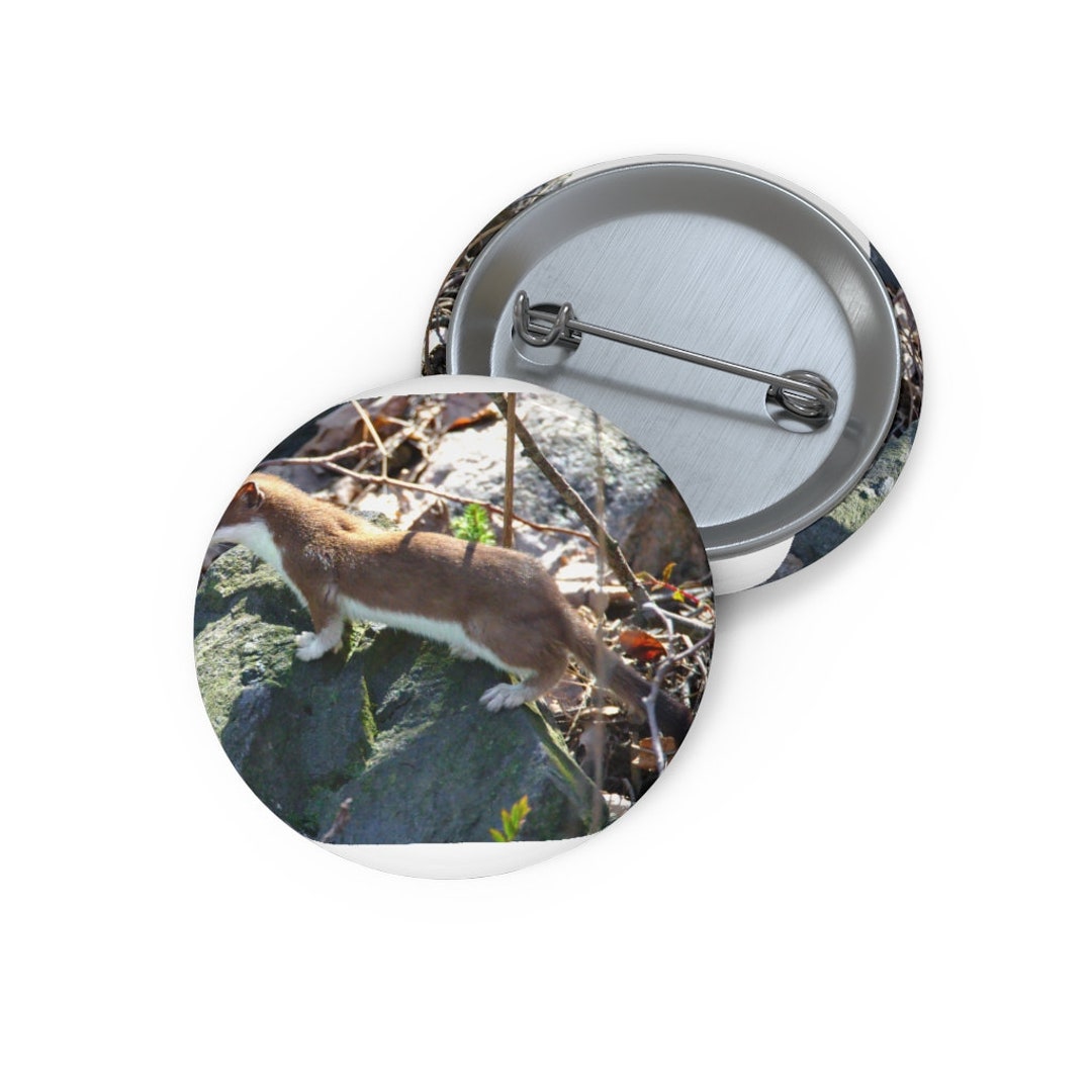 Furry Weasel Pin, Furry Weasel Button, Button Set, Lapel Pin, Hat Pin ...