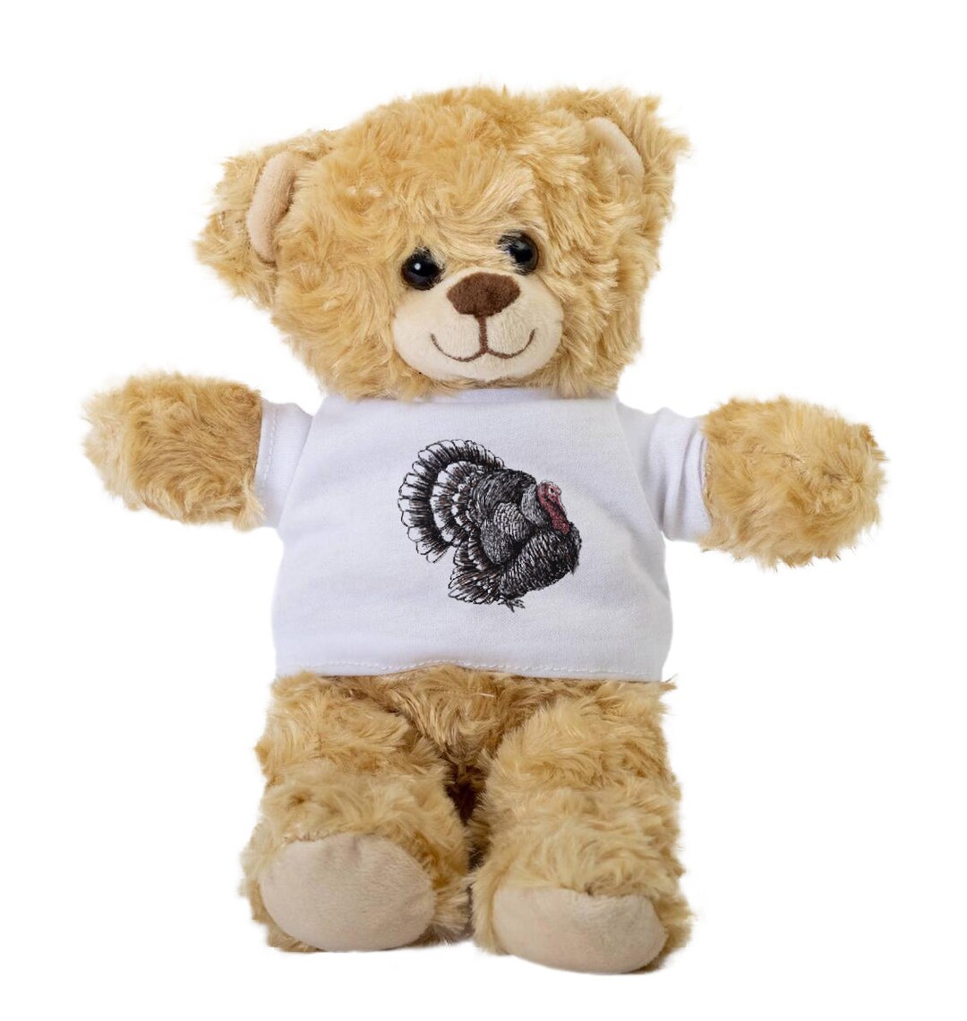 Turkey Teddy Bear, Gift Stuffed Animal, Plush Teddy Bear With Tee ...