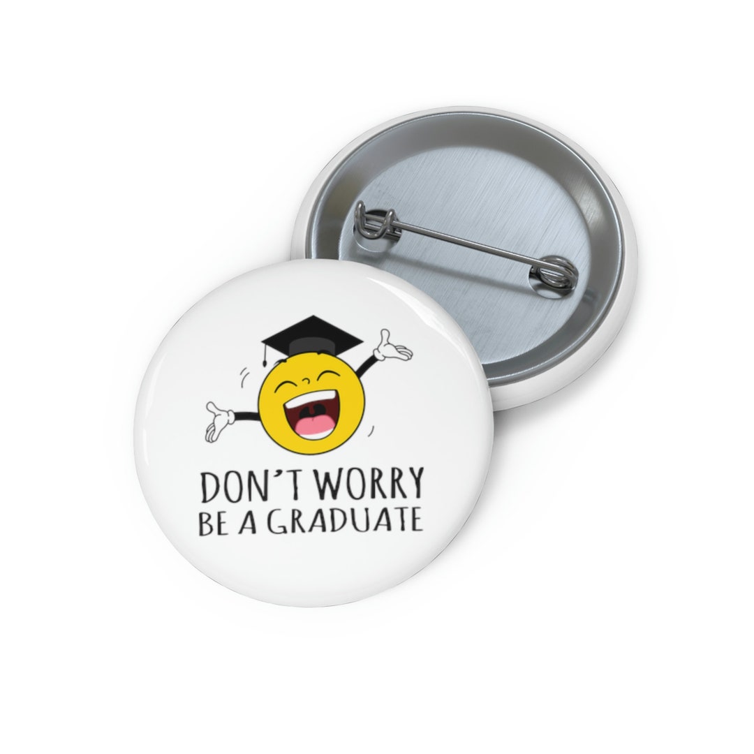 Graduate Pin, Middle School Graduation Button, High School Graduation ...