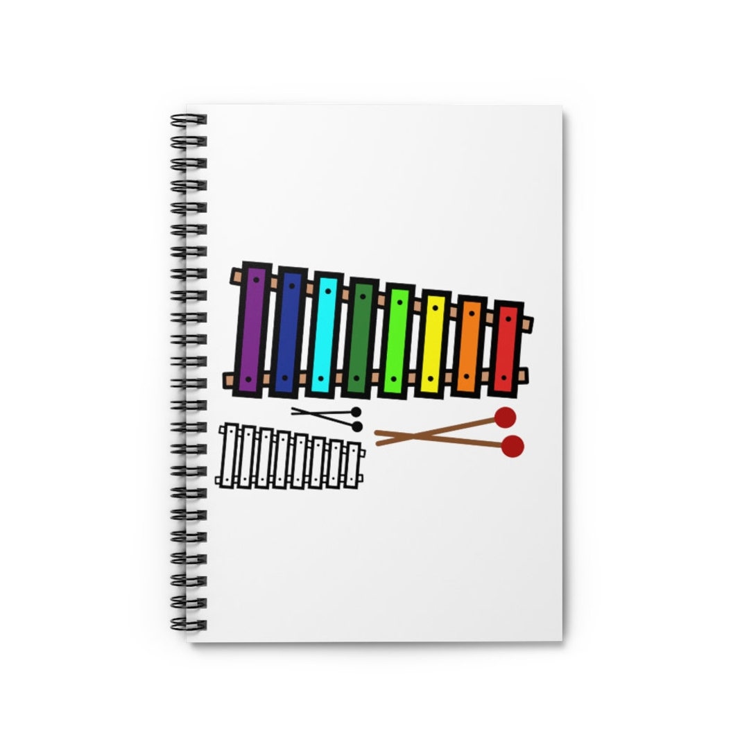 Xylophone Notebook - Xylophone Journal - Ruled Line Pages - Gift Idea ...