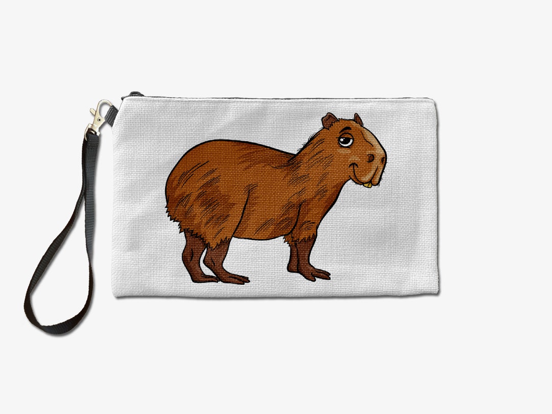 Capybara Animal Cartoon Makeup Bag, Cosmetic Bag, Toiletry Bag ...