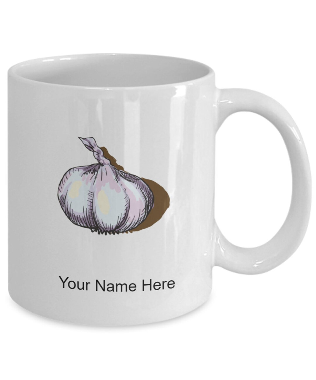 Personalized Garlic Mug, Garlic Coffee Cup, Garlic Gift Idea, Custom ...