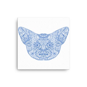 Fennec Fox Canvas, Fennec Fox Wall Canvas Print, Fennec Fox Decor ...