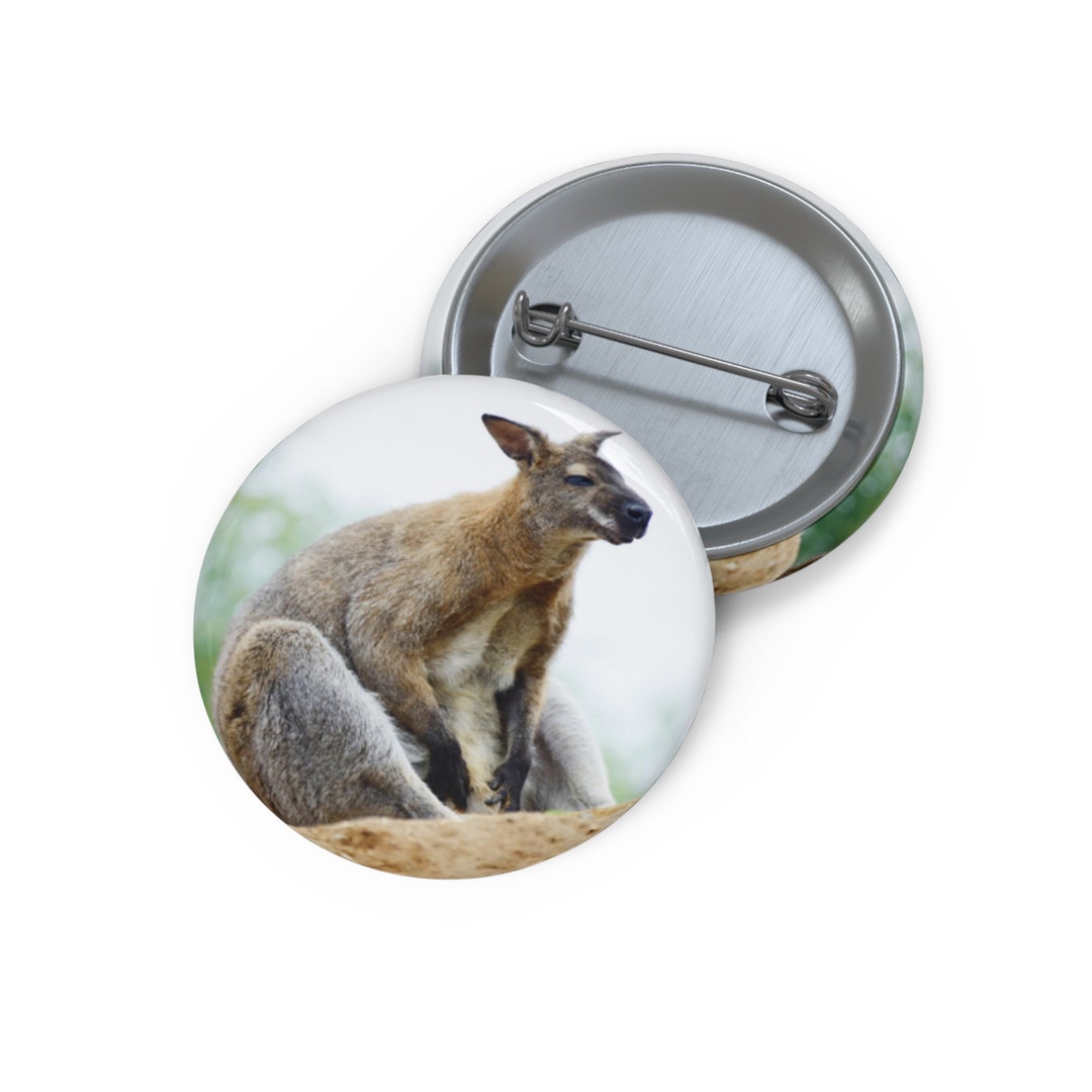 Swamp Wallaby Pin, Swamp Wallaby Button, Button Set, Lapel Pin, Hat Pin ...