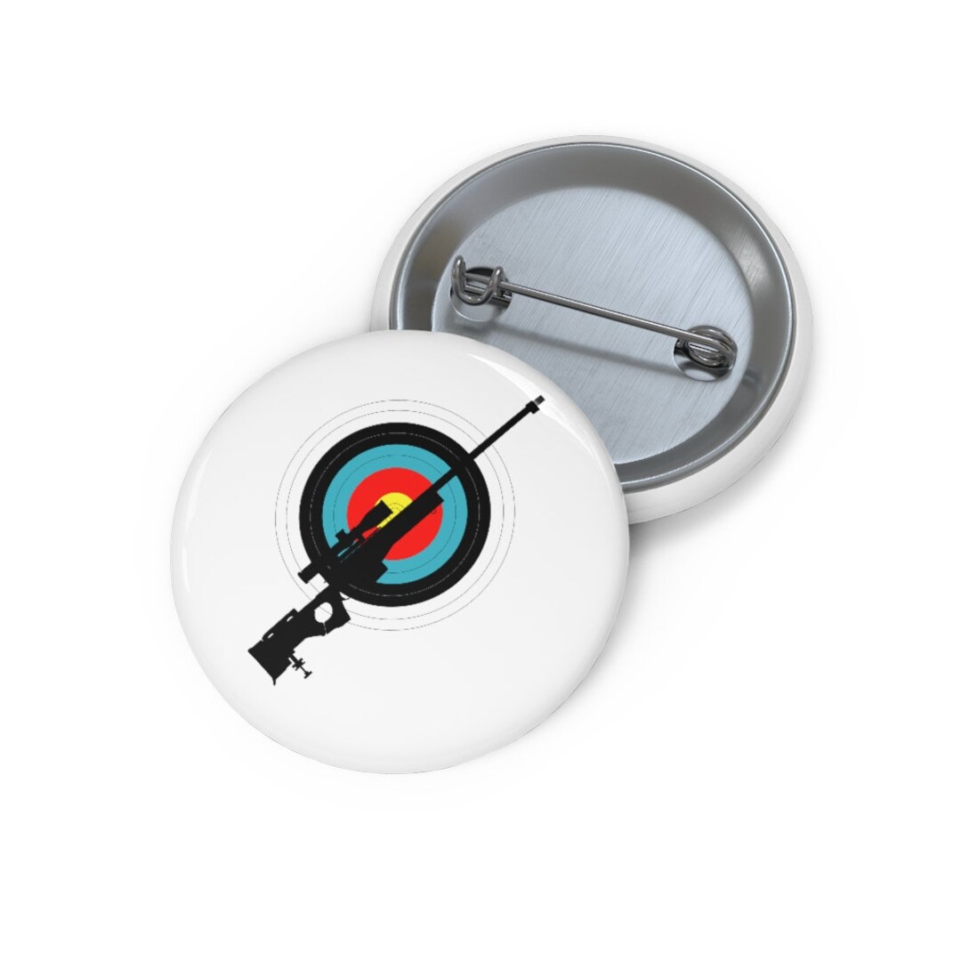 Target Shooting Pin, Target Shooting Button, Button Set, Lapel Pin, Hat ...