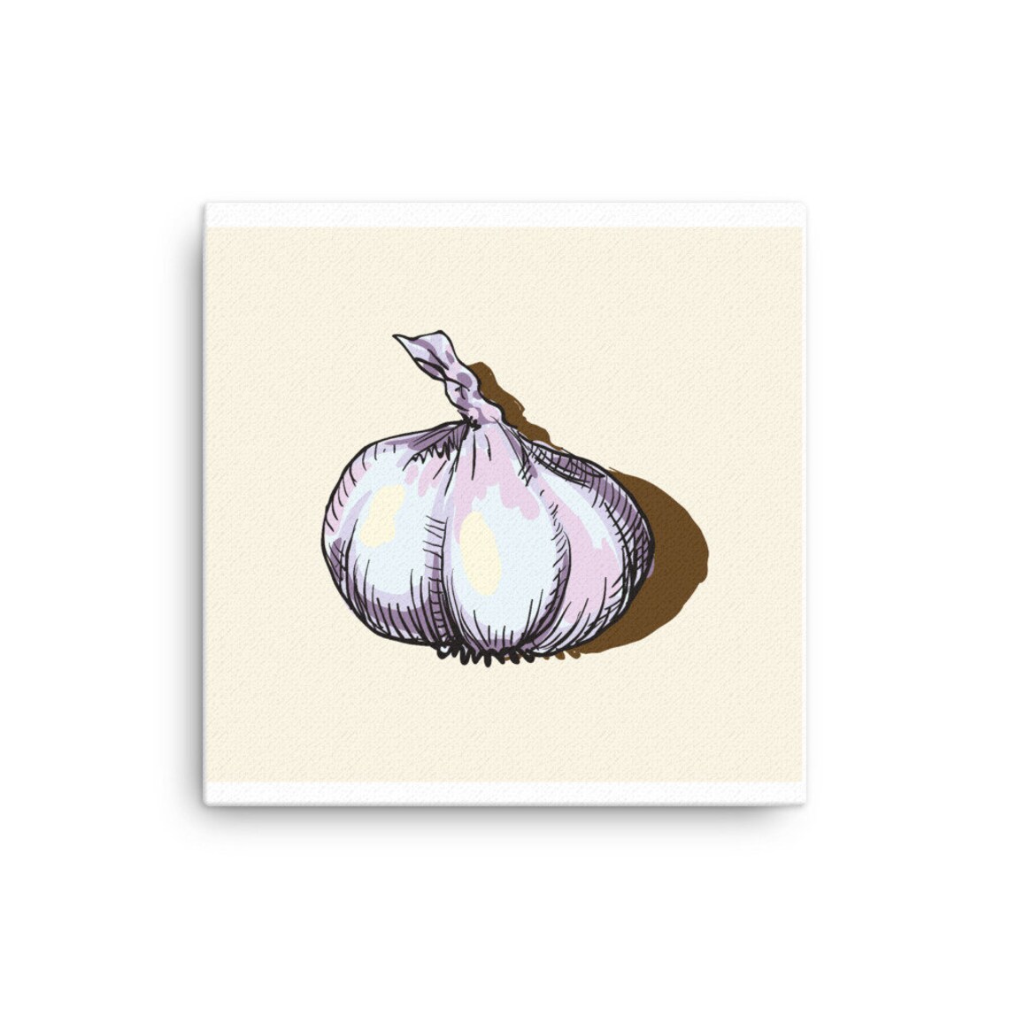Vector Garlic Canvas Vector Garlic Wall Canvas Print Vector - Etsy