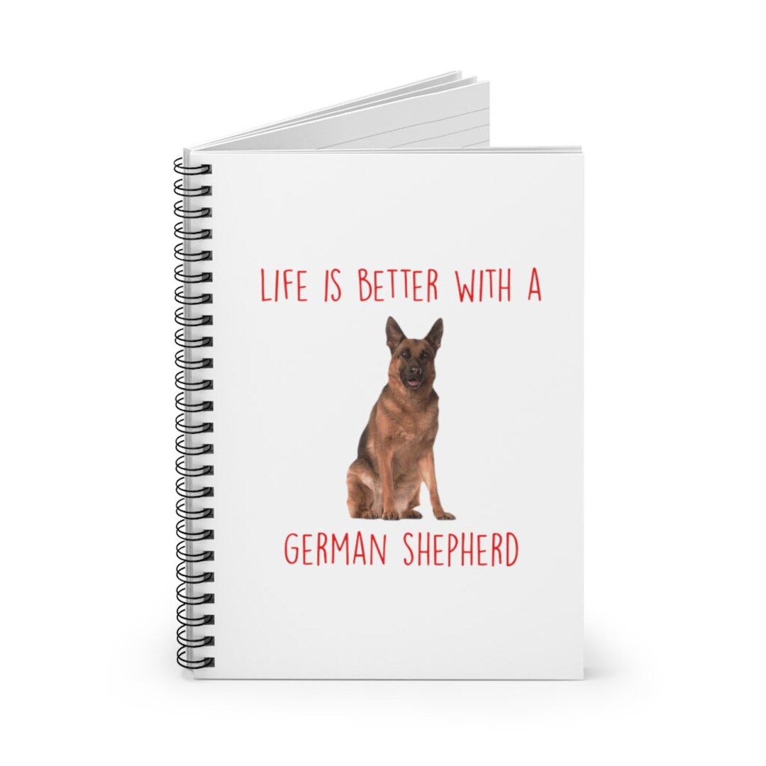 German Shepherd Notebook German Shepherd Journal Ruled Line Pages ...