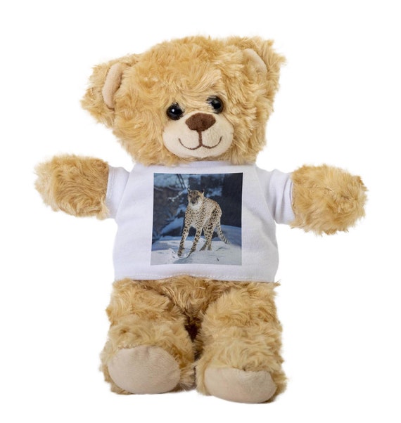 Cheetah Teddy Bear Gift Stuffed Animal Plush Teddy Bear With - Etsy