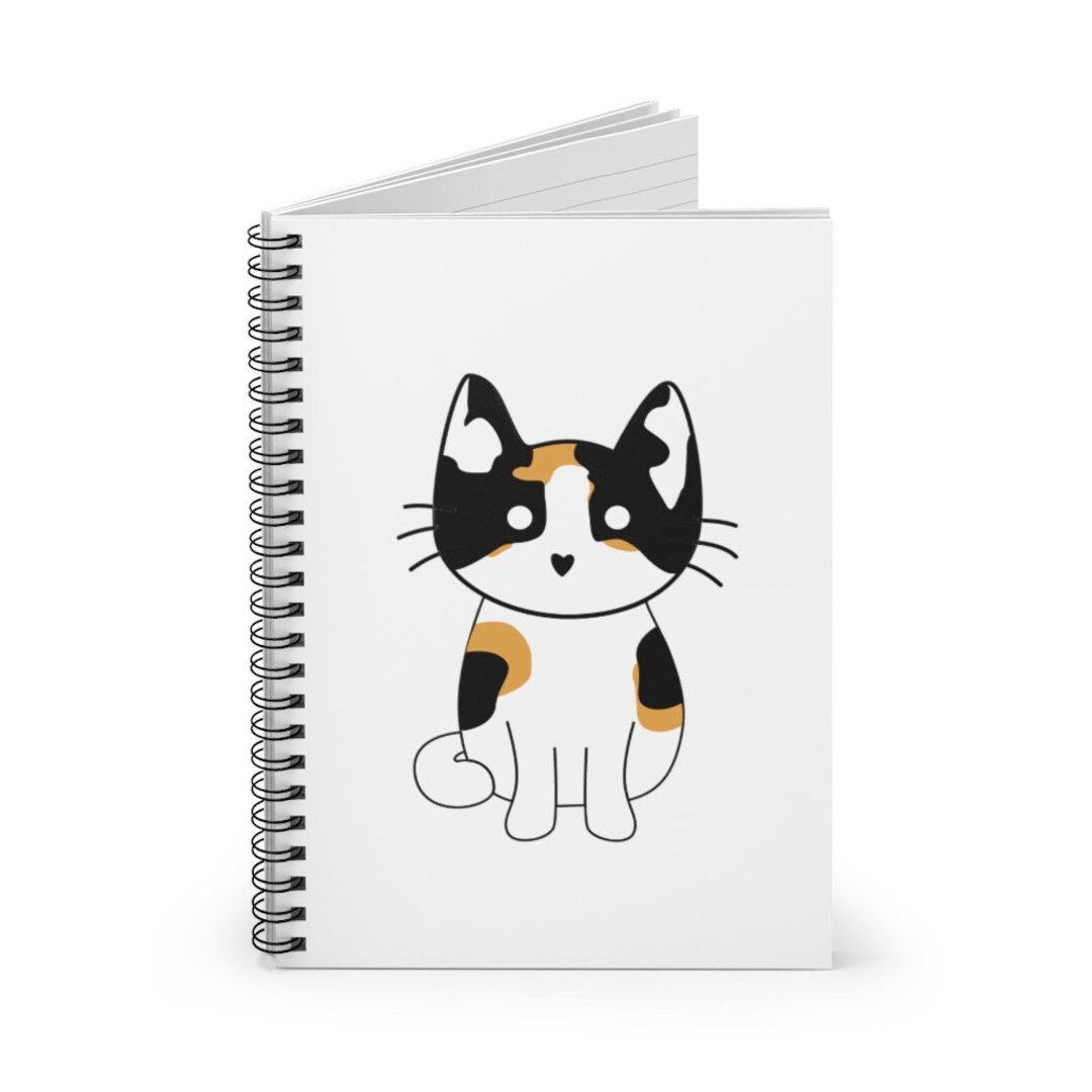 Calico Cat Notebook Calico Cat Journal Ruled Line Pages Gift Idea ...