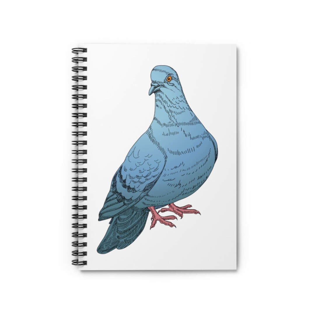 Pigeon Notebook - Pigeon Journal - Ruled Line Pages - Gift Idea ...