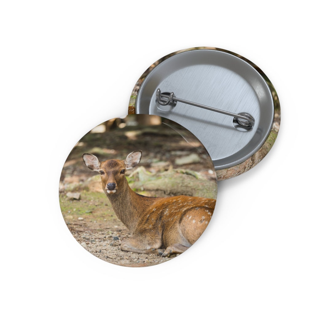 Deer Pin, Deer Button, Button Set, Lapel Pin, Hat Pin, Enamel Pins ...