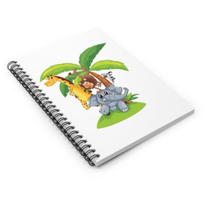 Animals Notebook Animals Journal Ruled Line Pages Gift Idea Gratitude ...
