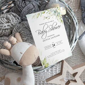 Custom Printable Baby Shower Invitation Card, Quarantine Downloadable ...