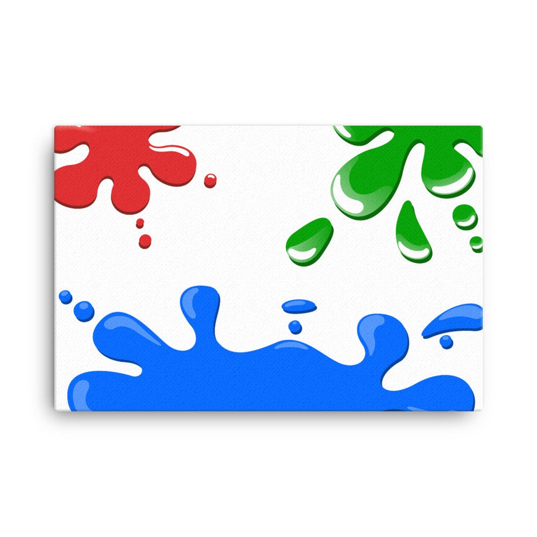 Vector Splash Canvas Vector Splash Wall Canvas Print Vector - Etsy